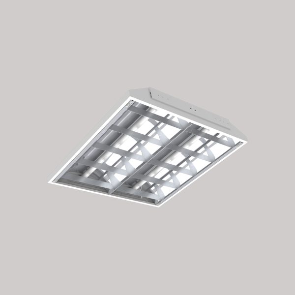 T8 Tube Mirror Louver Fitting A (Recessed T-Bar Ceiling) - BEACON LED ...