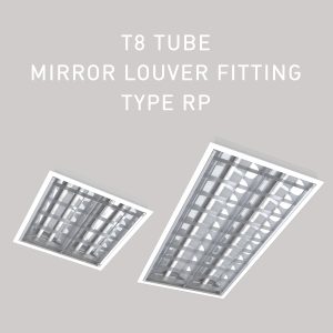 T8 Tube Mirror Louver Fitting B (Recessed T-Bar Ceiling) - BEACON LED ...